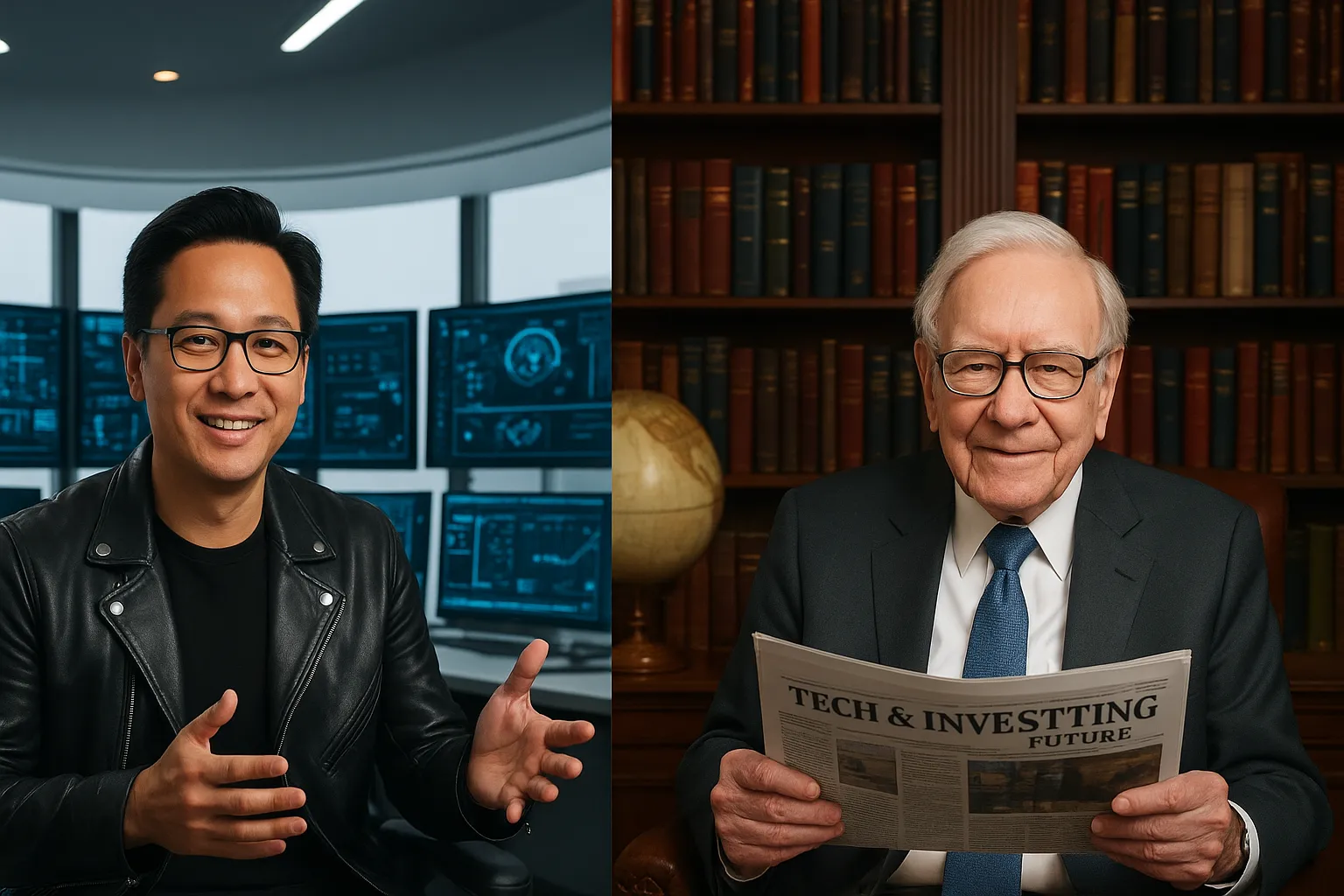 Jensen Huang vs Warren Buffett Strategy & Leadership 2025